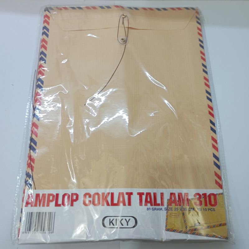 Jual KIKI AMPLOP COKLAT TALI 25x3cm isi 10pcs / pack | Shopee Indonesia