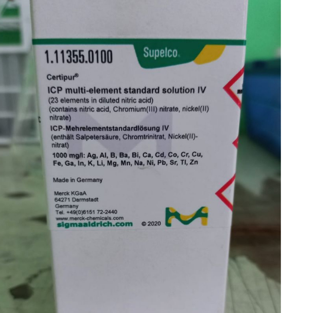 Jual ICP multi-element standars solution IV 1.11355.0100 | Shopee Indonesia