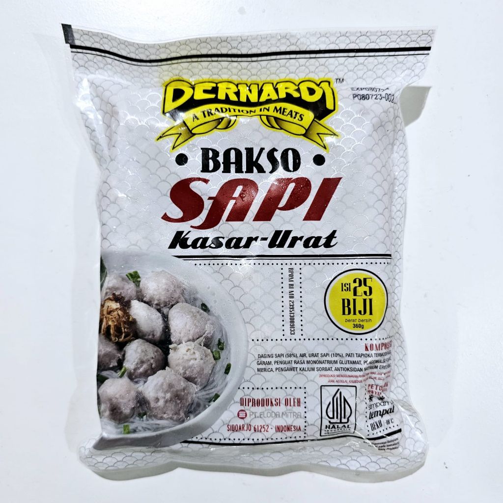 Jual BERNARDI bakso sapi urat 25s 360gr | Shopee Indonesia