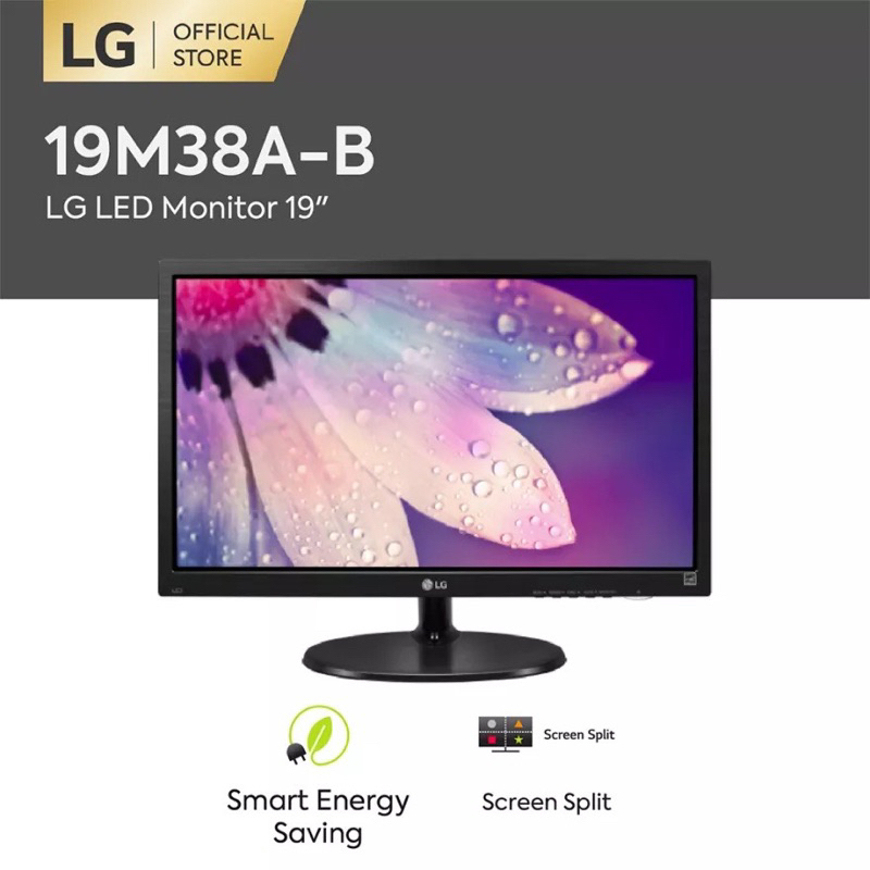 Jual LG Monitor LED inch 19" 19 inch 19M38A VGA Resmi CCTV Computer PC ...