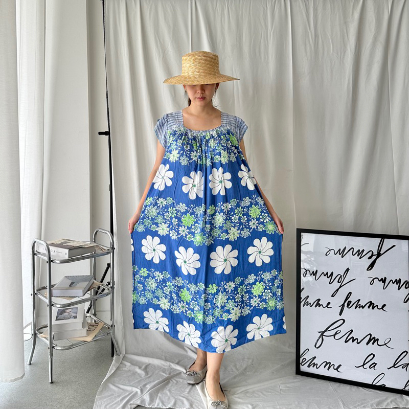 Jual Daster Elli : Daster jumbo 6L motif kembang susun | Shopee Indonesia