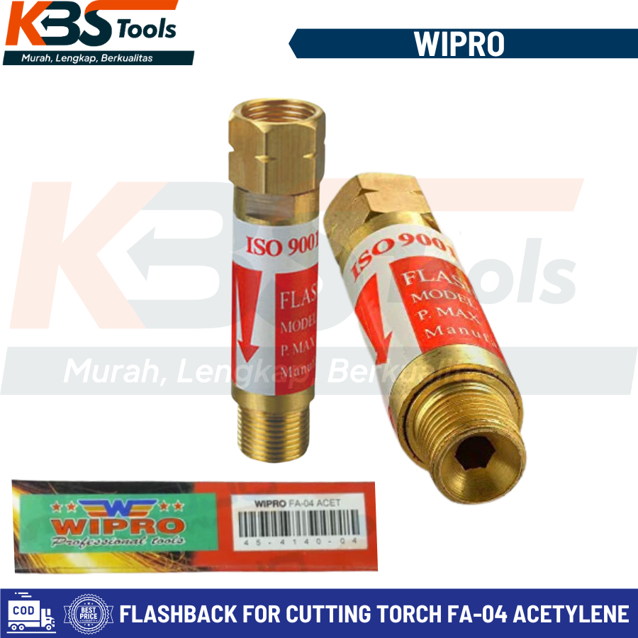 Jual Wipro Flashback Arrestor Cutting Torch FA-04 Acet Flash Back ...