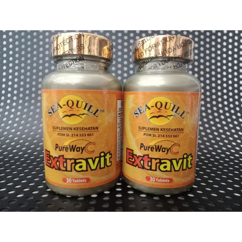 Jual Sea Quill Pureway C Extravit isi 30 Tablet Multivitamin daya tahan ...