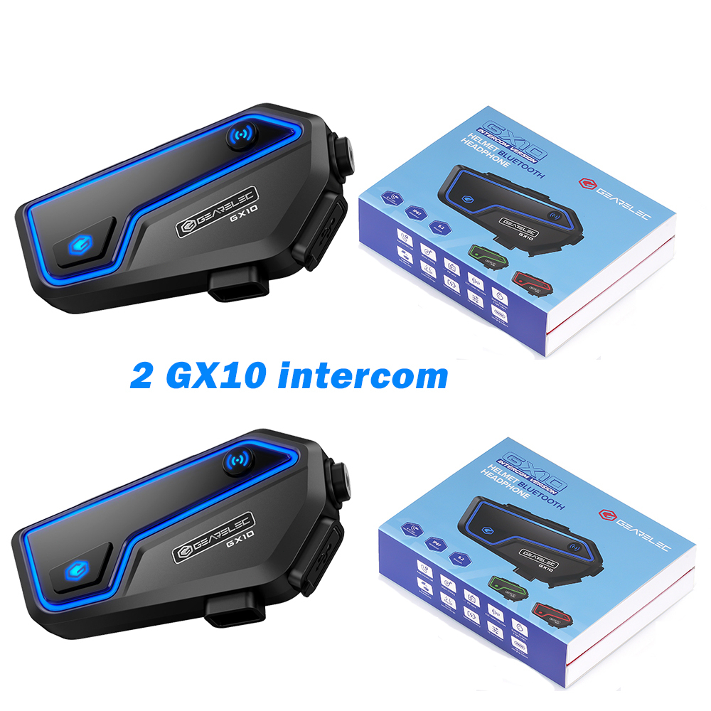 Jual GEARELEC GX10 Bluetooth 5.2 Helm Sepeda Motor Interkom Hingga 10 ...