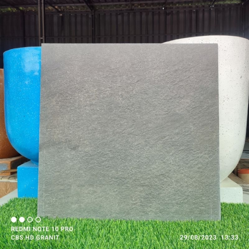 Jual granit lantai kasar 60x60 stone grey by infinity | Shopee Indonesia