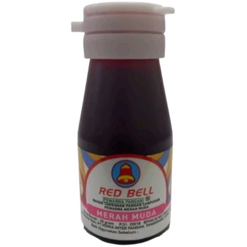Jual Pewarna Makanan Red Bell Aneka Warna 30gr | Shopee Indonesia