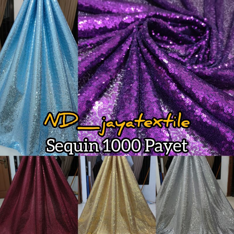 Jual Kain SEQUIN 1000 PAYET/Sequin Payet/Spangkel/Bahan Kebaya ...