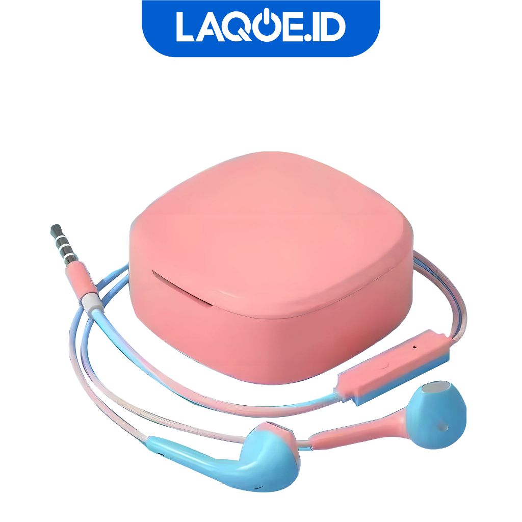 Jual Handsfree Headset Earphone Macaron U24 Extrabass+Mic Double Colour ...