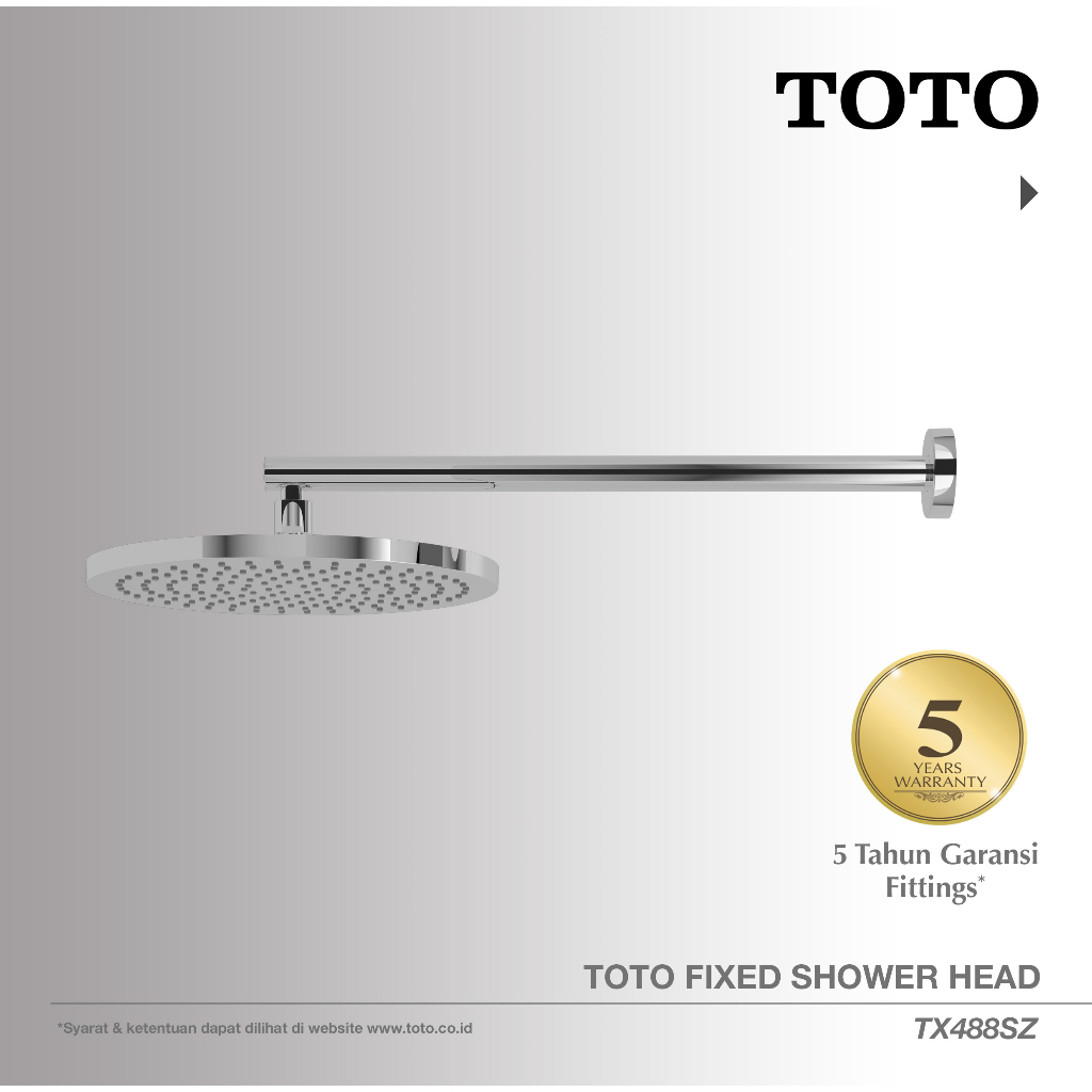 Jual TOTO TX488SZ Fixed Shower Head | Shower Tembok | Shopee Indonesia