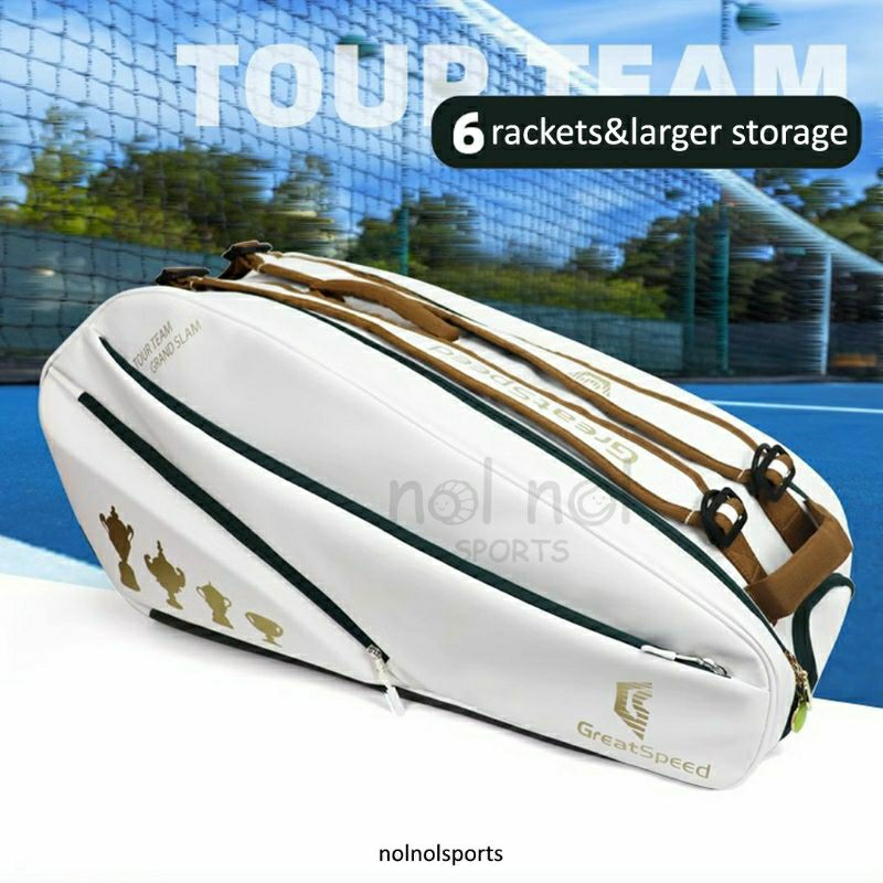 Jual NNS Tas Tennis Greatspeed Tournament Bag 6R Tour Team / great speed backpack lomba match ...