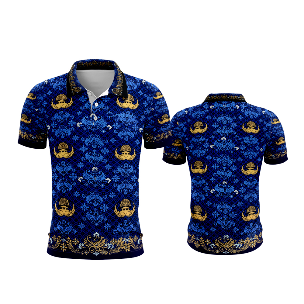Jual Jual Baju Wangki Polo Seragam Batik Korpri BKN PNS PPPK ASN PGRI Fullprint | Shopee Indonesia