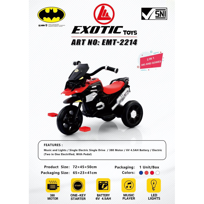 Jual Sepeda Motor Aki Anak PMB MOTOR TYPE 888-A (GOWES) 888 (AKI ...