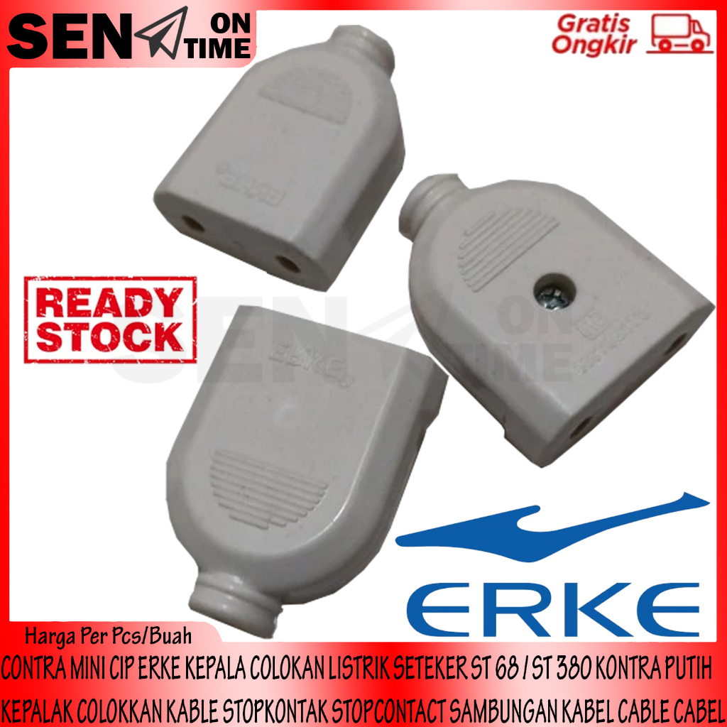 Jual KEPALA COLOKAN LISTRIK STEKER GEPENG SETEKER ST 68 / ST 380 CIP ERKE CONTRA MINI KONTRA ...