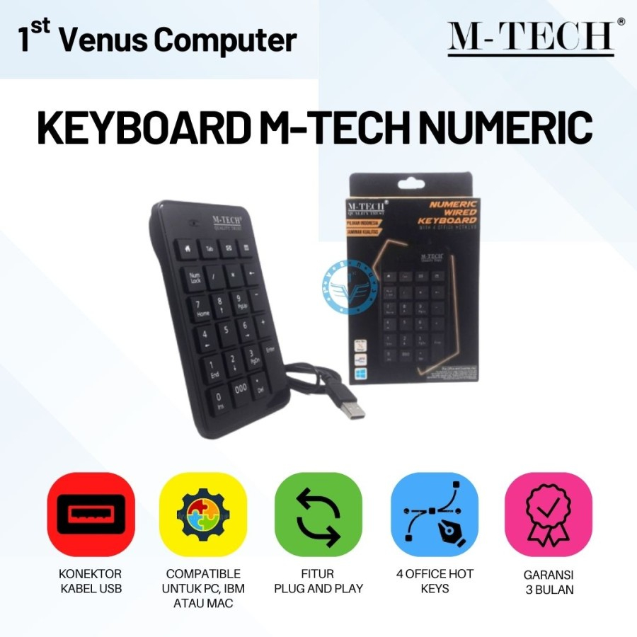 Jual Keyboard Numeric M Tech Usb Keypad Numeric Key05 Tech Shopee
