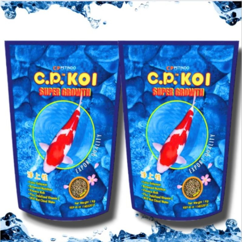 Jual MAKANAN IKAN KOI CP KOI SUPER GROWTH 1KG | Shopee Indonesia