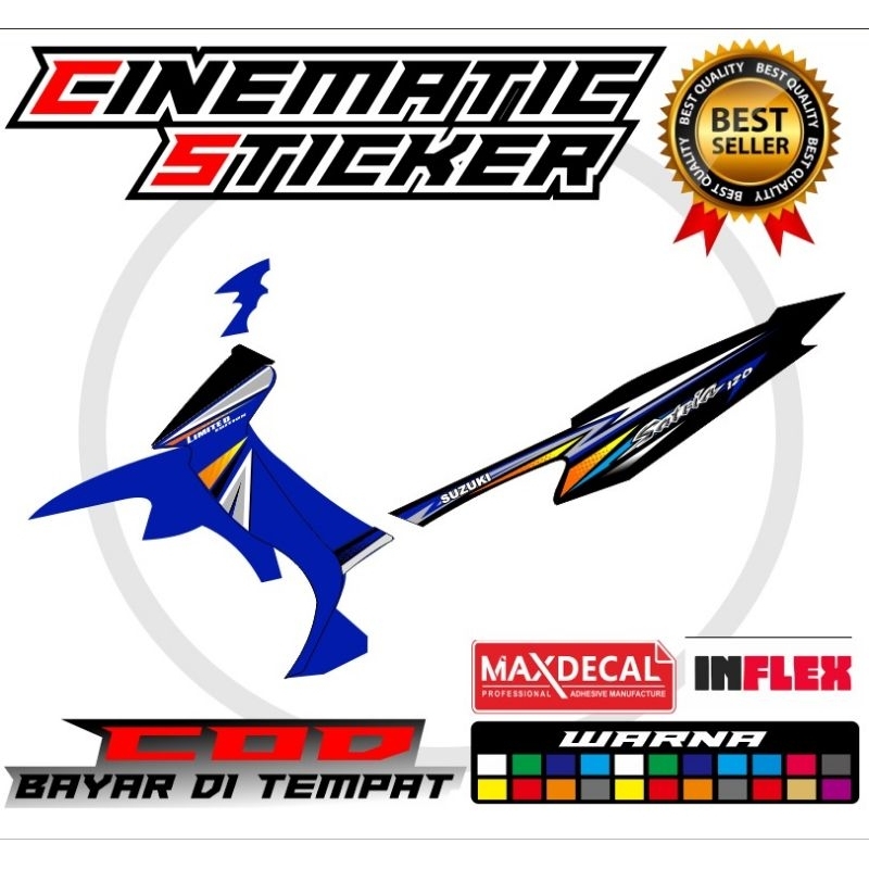 Jual sticker striping Satria hiu 2tak 01 bisa riquest | Shopee Indonesia