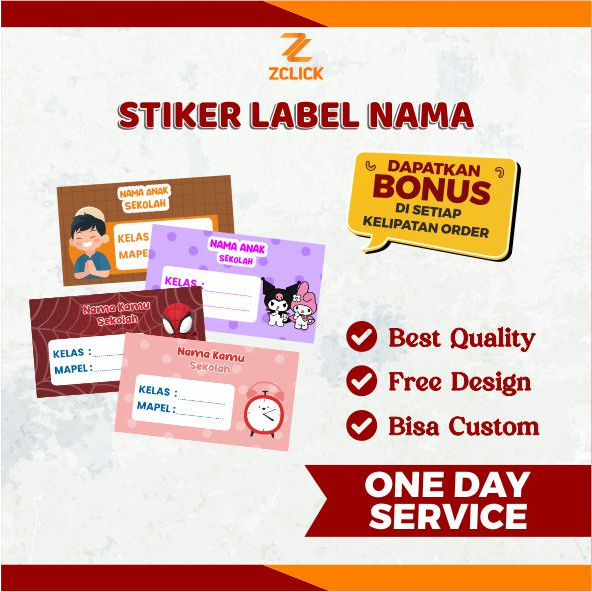 Jual STIKER LABEL | STIKER LABEL NAMA | STIKER LABEL BUKU | LABEL BUKU ...