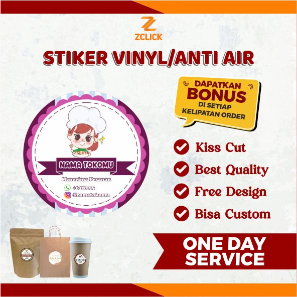 Jual STICKER/STIKER/SETIKER/ANTI AIR/VINYL/STIKER THANK YOU/CETAK LOGO ...
