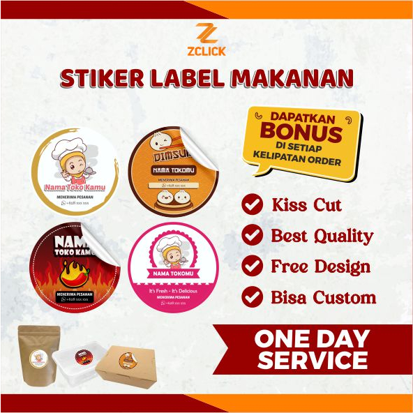 Jual STIKER/STICKER/STIKER LABEL/STIKER LABEL MAKANAN/CETAK LOGO STIKER ...