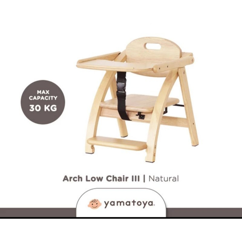 Jual NEW!! YAMATOYA Arch Low Chair III plus table. Kursi Makan Kayu Baby Low Chair | Shopee ...