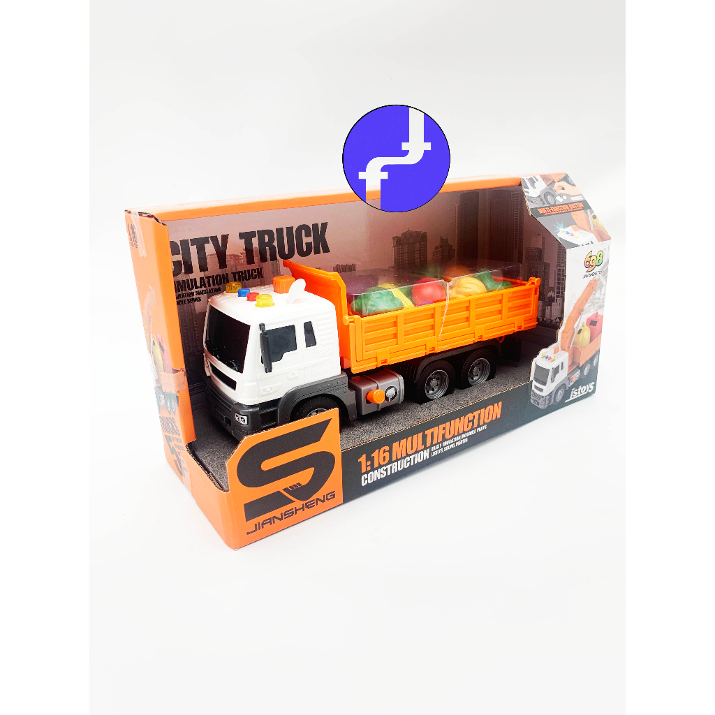 Jual Mainan Anak City Truck Pengangkut Sayur Buah Dump Truk Pickup ...