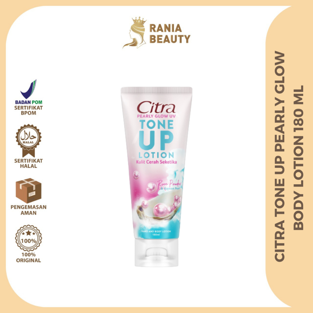 Jual CITRA Tone Up Pearly Glow Body Lotion 180 ml | Rania Beauty ...