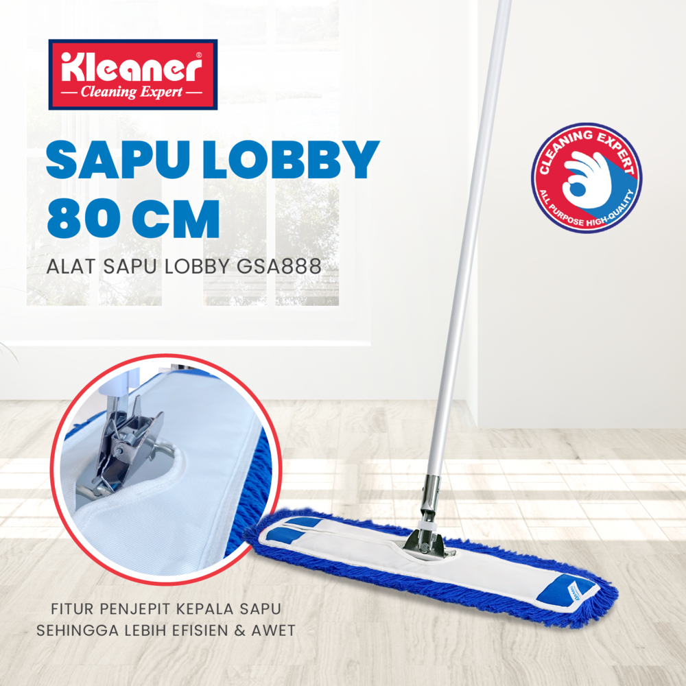 Jual Kleaner Alat Sapu Lobby Duster Mop 80 cm | Shopee Indonesia