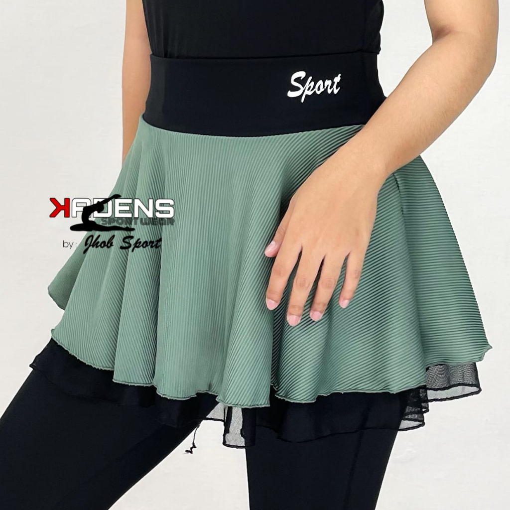 Jual KADENS Sport Mini Skirt / Rok Mini Olahraga Wanita Merah Putih ...