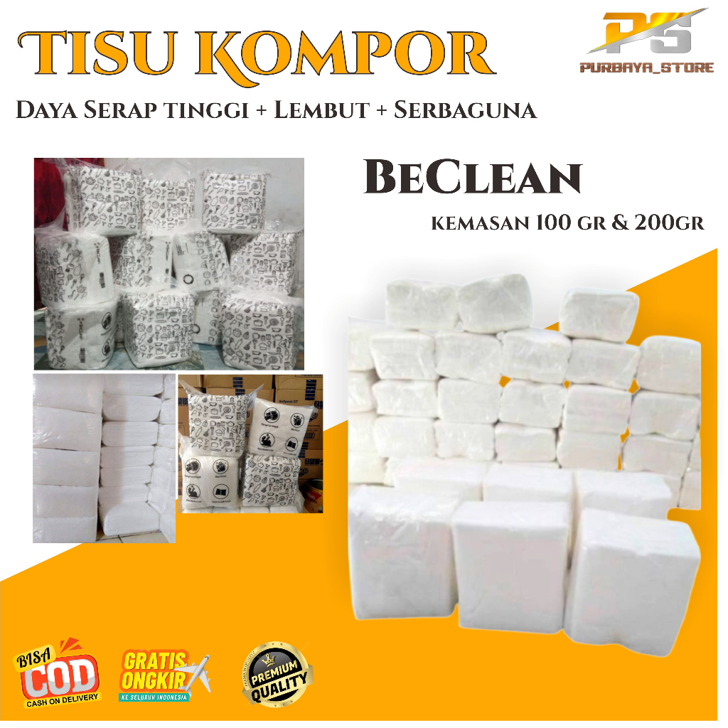 Jual (TISU KEMASAN 100-200 GRAM) - Promo Tisu Kompor 20cm x 20cm Tisu ...