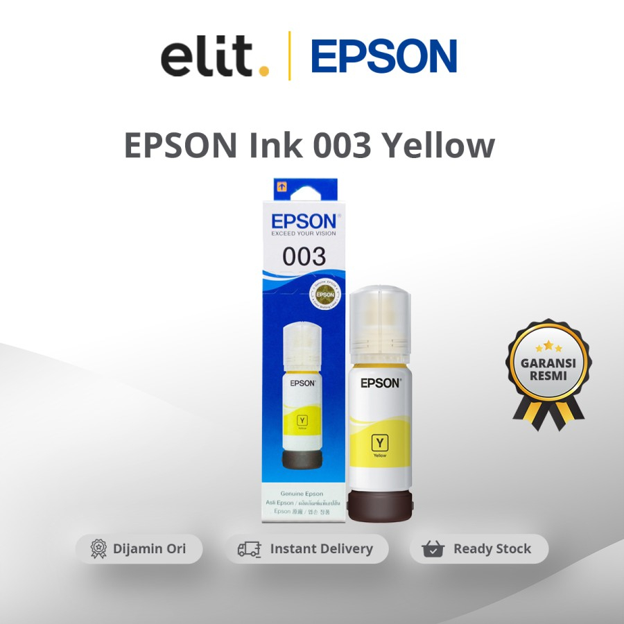 Jual EPSON Tinta 003 Yellow Original | Shopee Indonesia