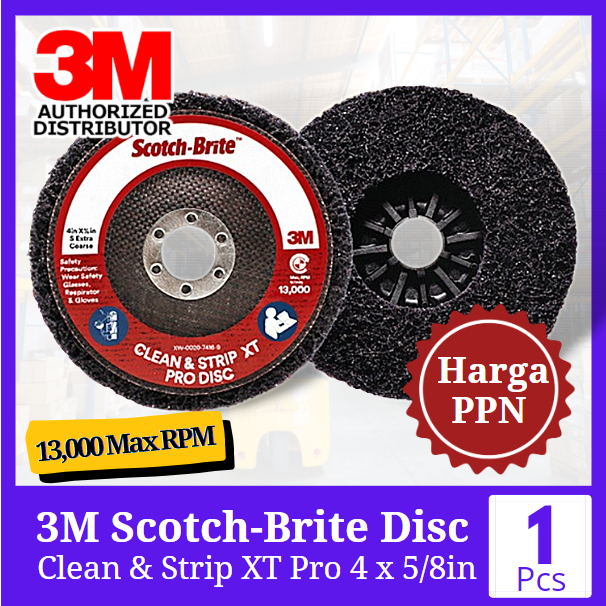 Jual 3M Scotch-Brite CLEAN & STRIP XT PRO DISC 4in x 5/8in | Shopee ...