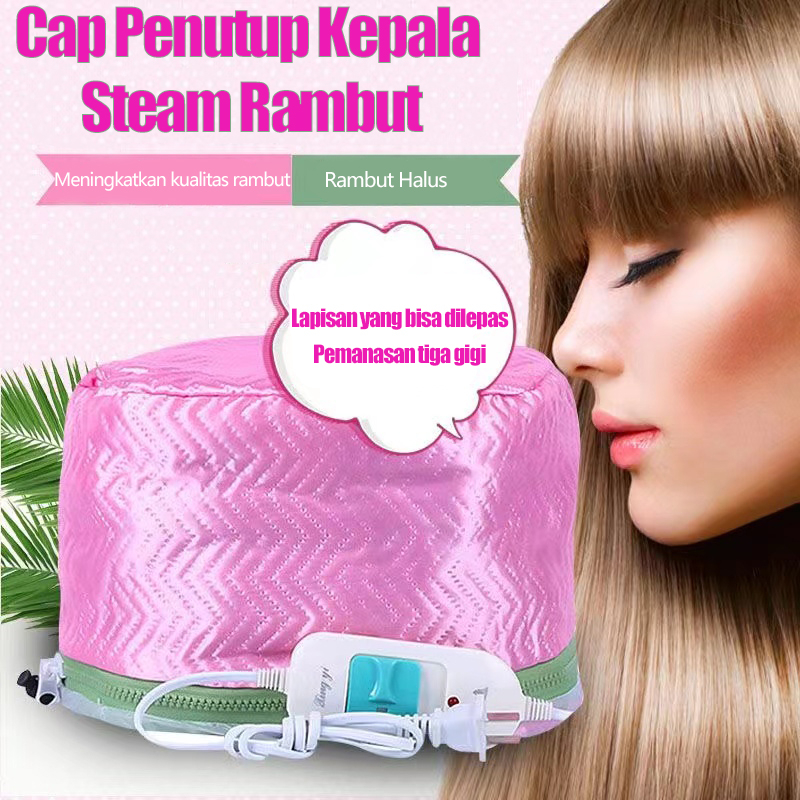 Jual Cap Penutup Kepala Steam Rambut -Hot Steamer SPA Rambut Thermal ...