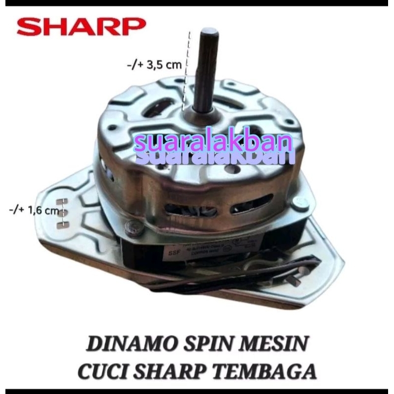 Jual DINAMO PENGERING MESIN CUCI SHARP / MOTOR SPIN MESIN CUCI SHARP | Shopee Indonesia