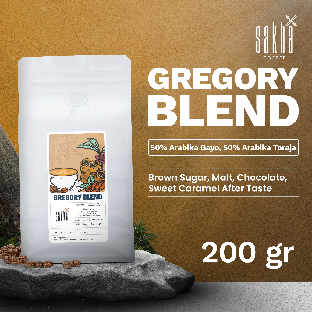 Jual Kopi Arabika Espresso Gregory Blend Arabica Coffe Bean Biji Bubuk ...
