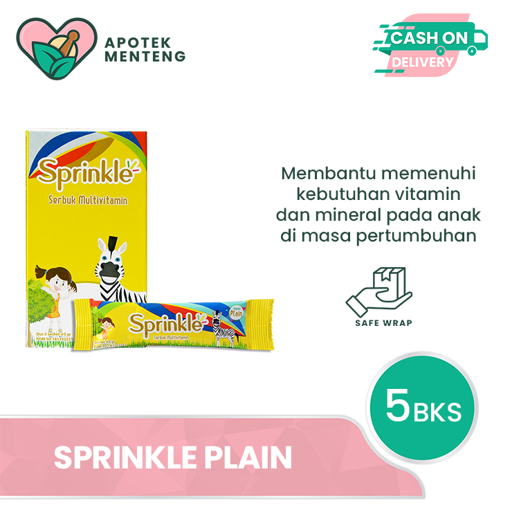 Jual Sprinkle Serbuk Multivitamin Rasa Plain Dus Isi 5 Sachet | Shopee ...