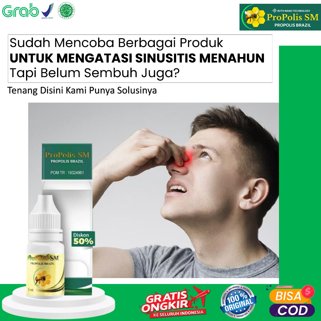 Jual Obat Sinusitis Polip Hidung Hidung Tersumbat Benjolan di Hidung Pilek Menahun Anosmia ...