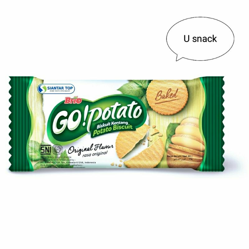 Jual Biskuit kentang Go!potato Siantar Top 1 pack isi 10 sachet ...