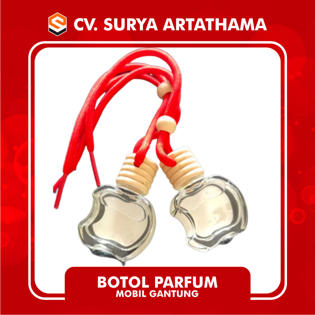 Jual Botol Parfum Mobil Gantung Kaca Car Diffuser Pengarum Apel - Apel ...