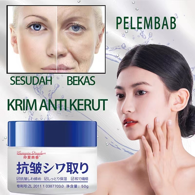 Jual Krim Pemutih dan Pelembab Wajah Anti Kerut Memudarkan Keriput Muka ...