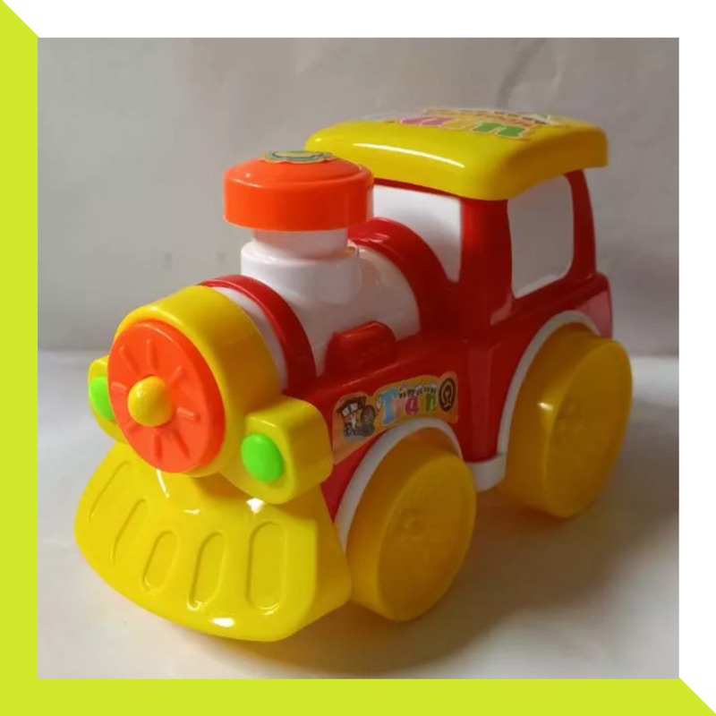 Jual LT 68 cartoon train tarik LED / mainan kereta api tarik ada lampunya | Shopee Indonesia