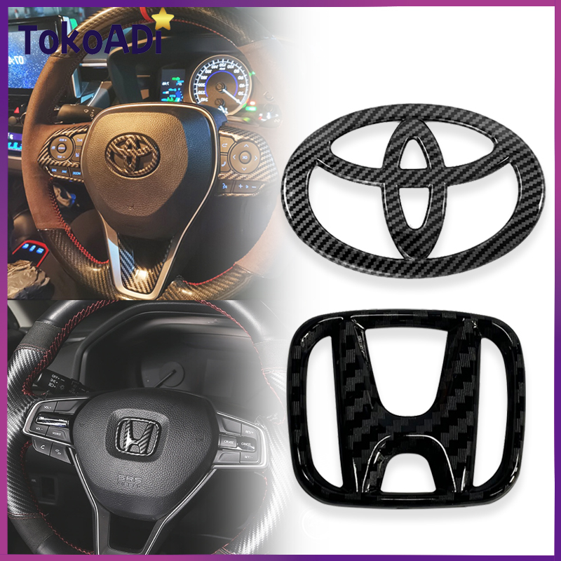 Jual Carbon Stiker Emblem Logo Stir Mobil / Stiker Stir Carbon Toyota ...