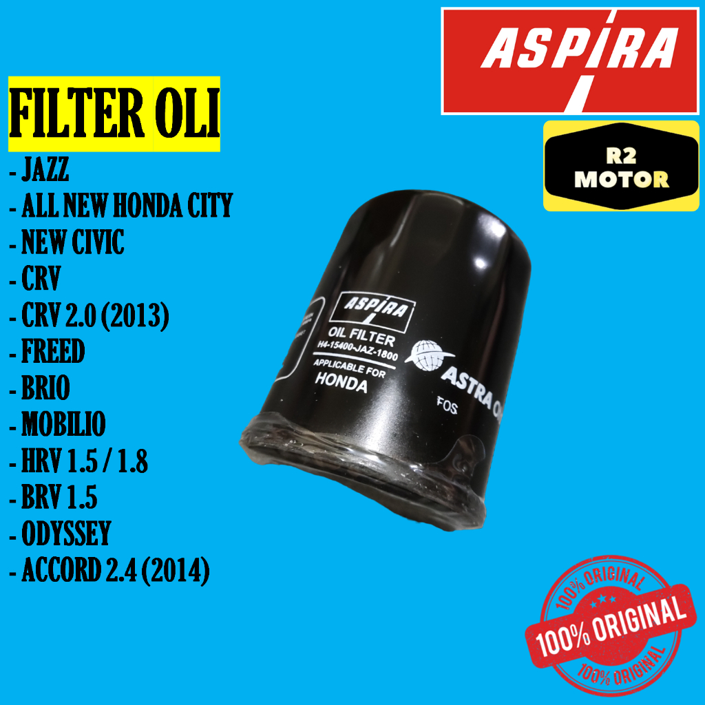 Jual FILTER SARINGAN OLI JAZ ASPIRA JAZZ CITY CIVIC CRV FREED BRIO ...
