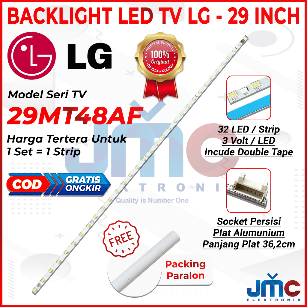 Jual BACKLIGHT TV LG 29 Inch 29MT48AF 29MT48F V290BJ1-LE3 (6PIN) | Shopee Indonesia