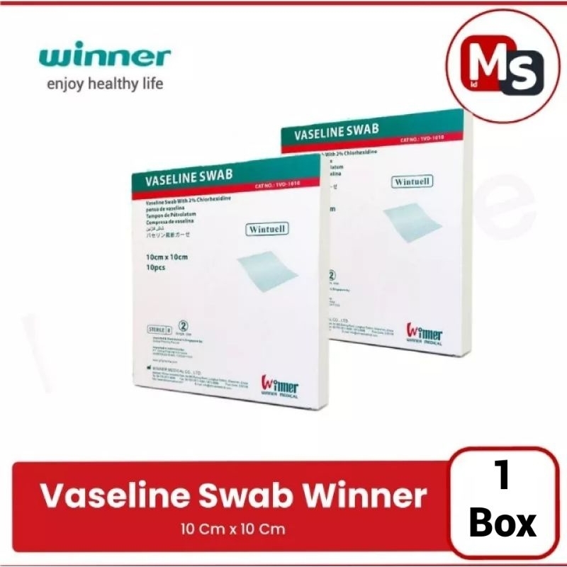 Jual Vaseline Swab 10 x 10 Cm Winner / Box | Shopee Indonesia