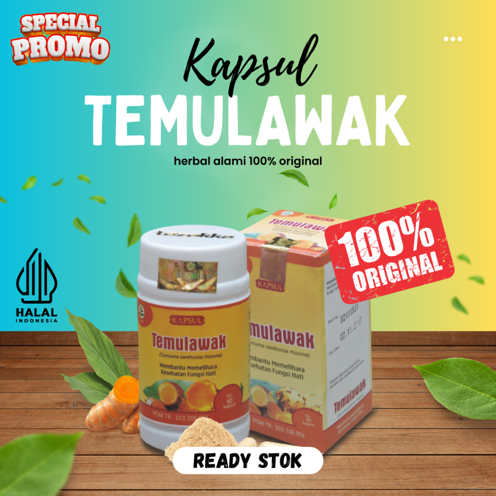 Jual Kapsul Temulawak Curcuma Ekstrak Original TAZAKKA isi 60 Kapsul ...