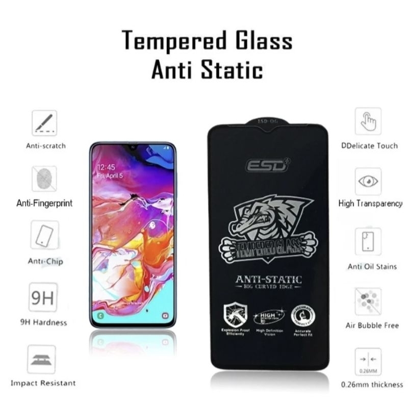 Jual ESD CLEAR FOR (I-PHONE) - TEMPERED GLASS ANTI STATIC CLEAR FULL IP ...
