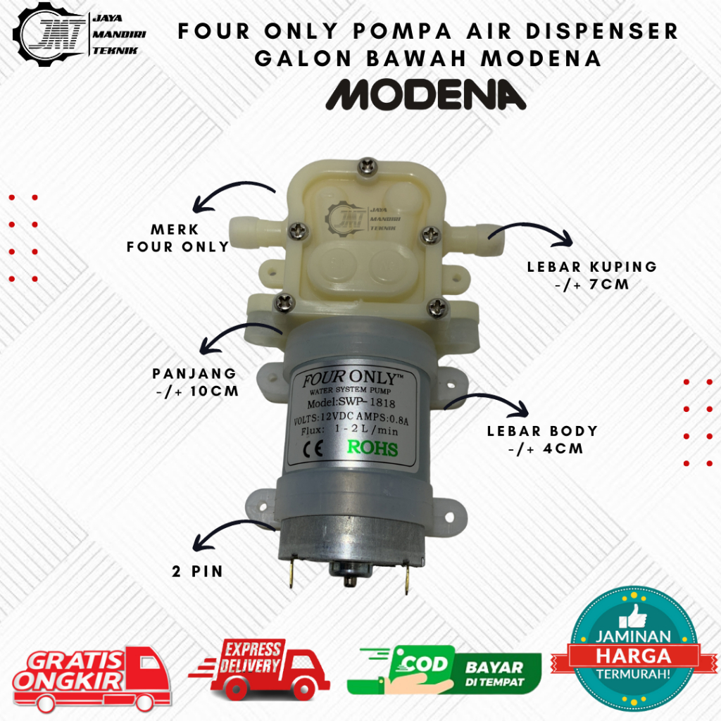 Jual Four Only Dinamo Pompa Air Dispenser Galon Bawah Modena | Pompa ...