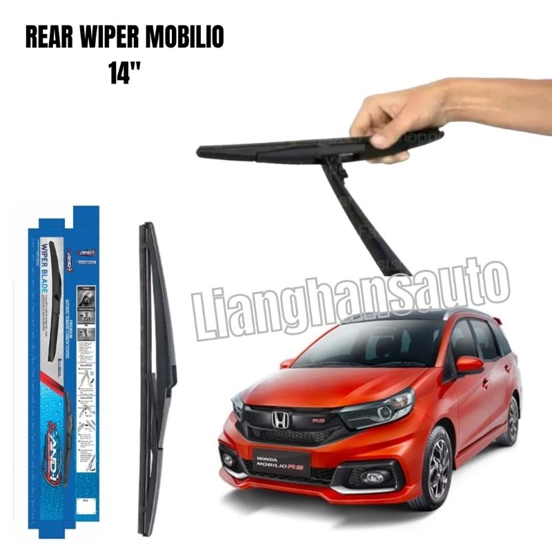 Jual AND-1 WIPER BELAKANG KARET MOBIL MOBILIO UKURAN 14' | Shopee Indonesia