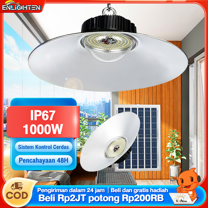 Jual Lampu Tenaga Surya Taman Lampu gantung Sorot Solar Cell panel ...