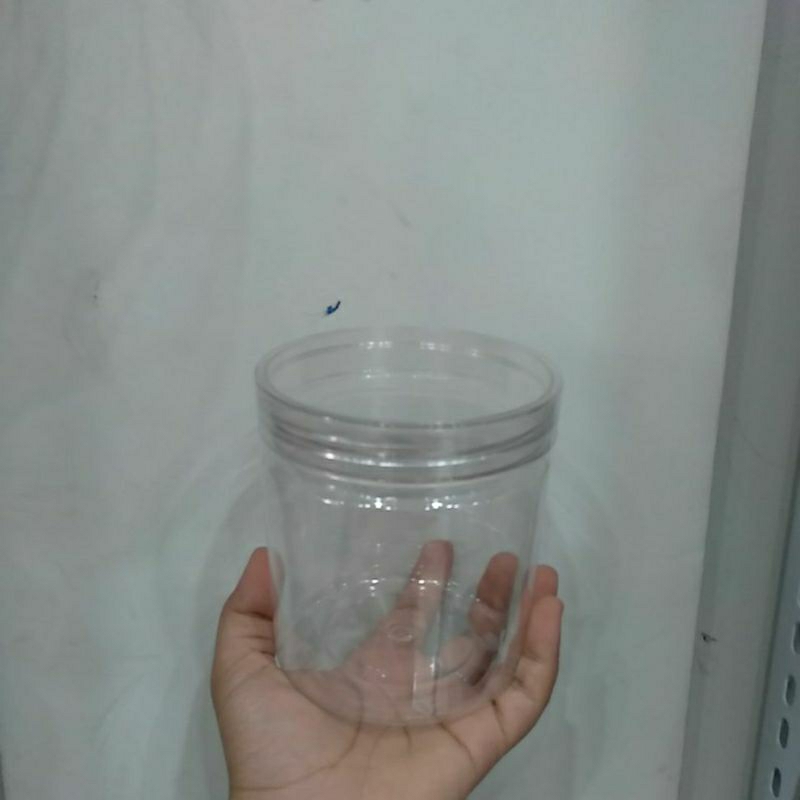 Jual Toples/Jar plastik tutup bening 100ml, 300ml, 350ml, 500ml, 550ml ...